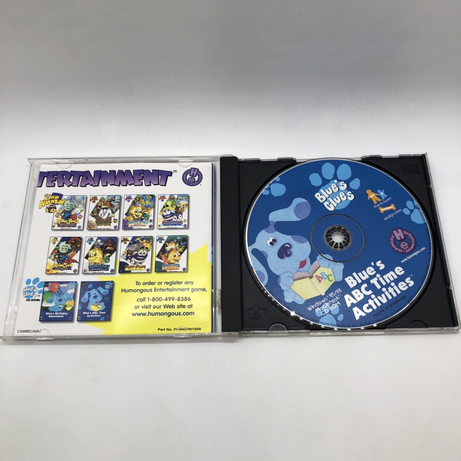 Blue's ABC Time Activities (PC, 1999) Blue's Clues CD-ROM Game Windows ...