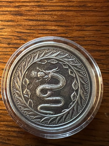 2020 Samoa 2 Tala, 1 oz Silver round .999 BU Serpent of Milan w/capsule ...