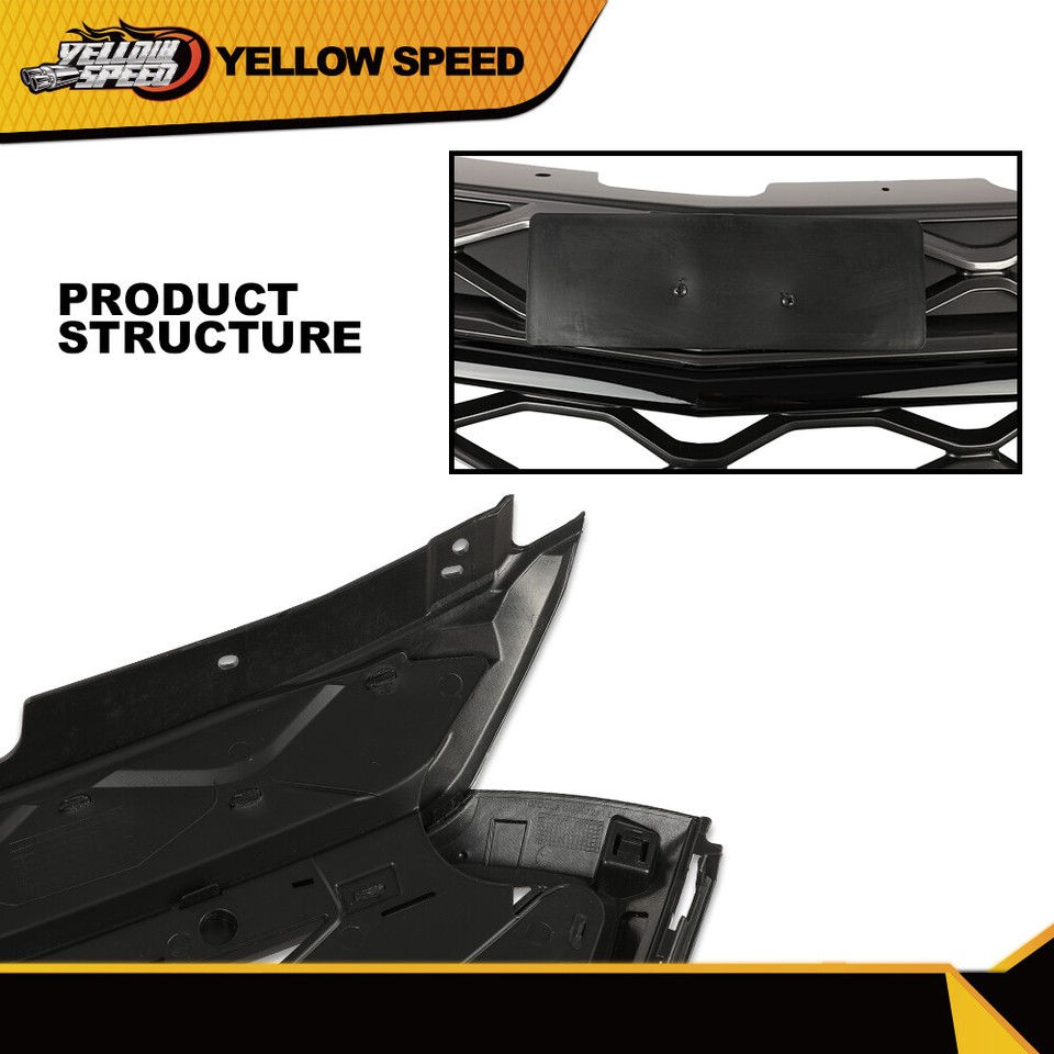 New Front Grille Mesh Sport Black 84384741 Fit For Chevrolet Equinox ...