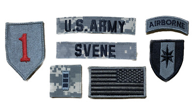 7 US Army Patch Set Acu Ucp Convolute 1st Infantry 44th Medical Warrant ...