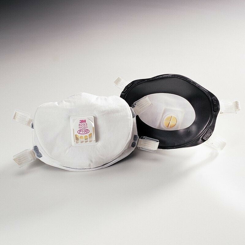 Genuine 3M 8293 P100 Disposable Particulate Respirator Adjustable Face ...
