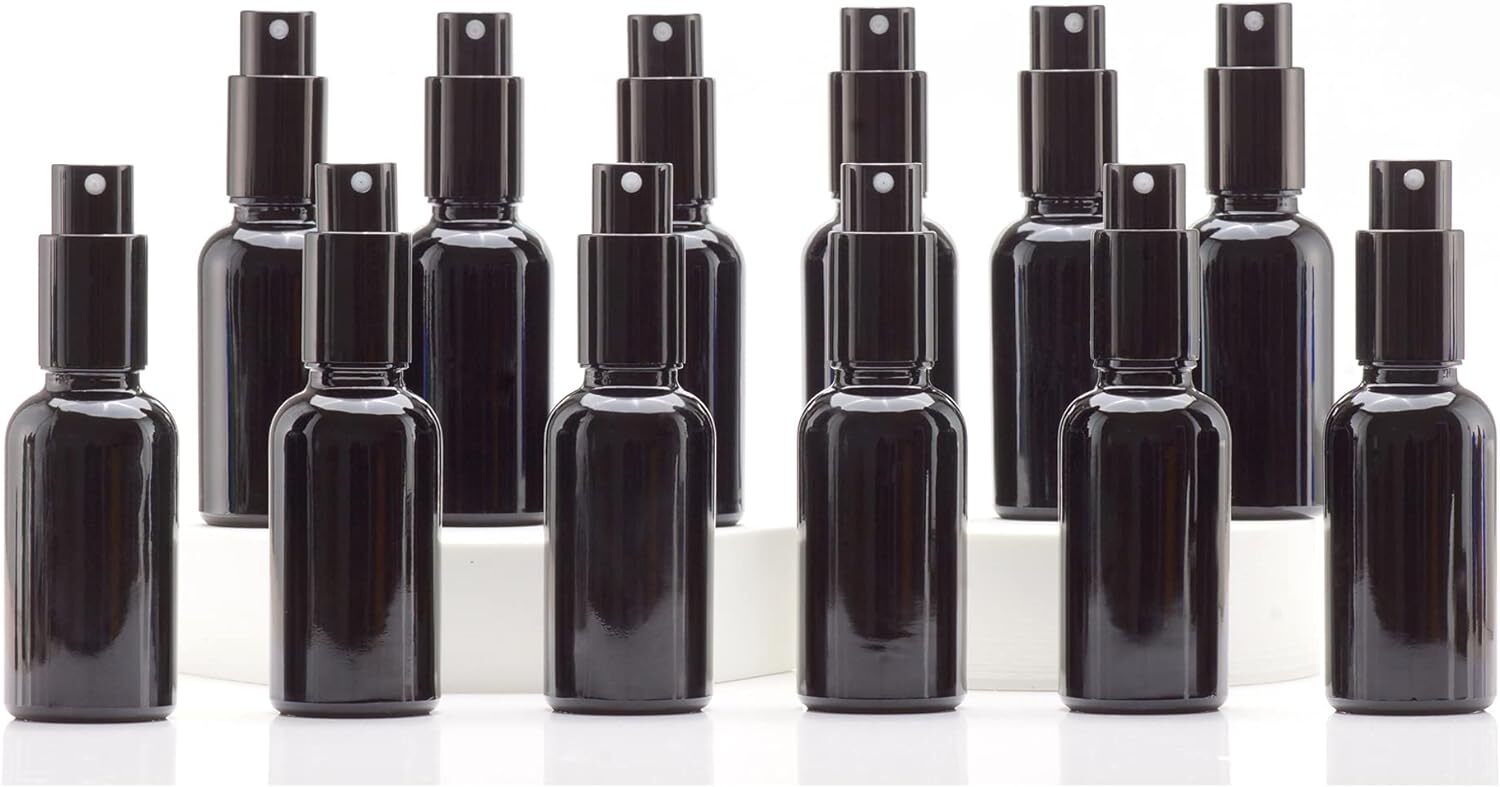 YIZHAO Black Glass Spray Bottles 1oz, with Small Fine Mist 30ml-12, | eBay