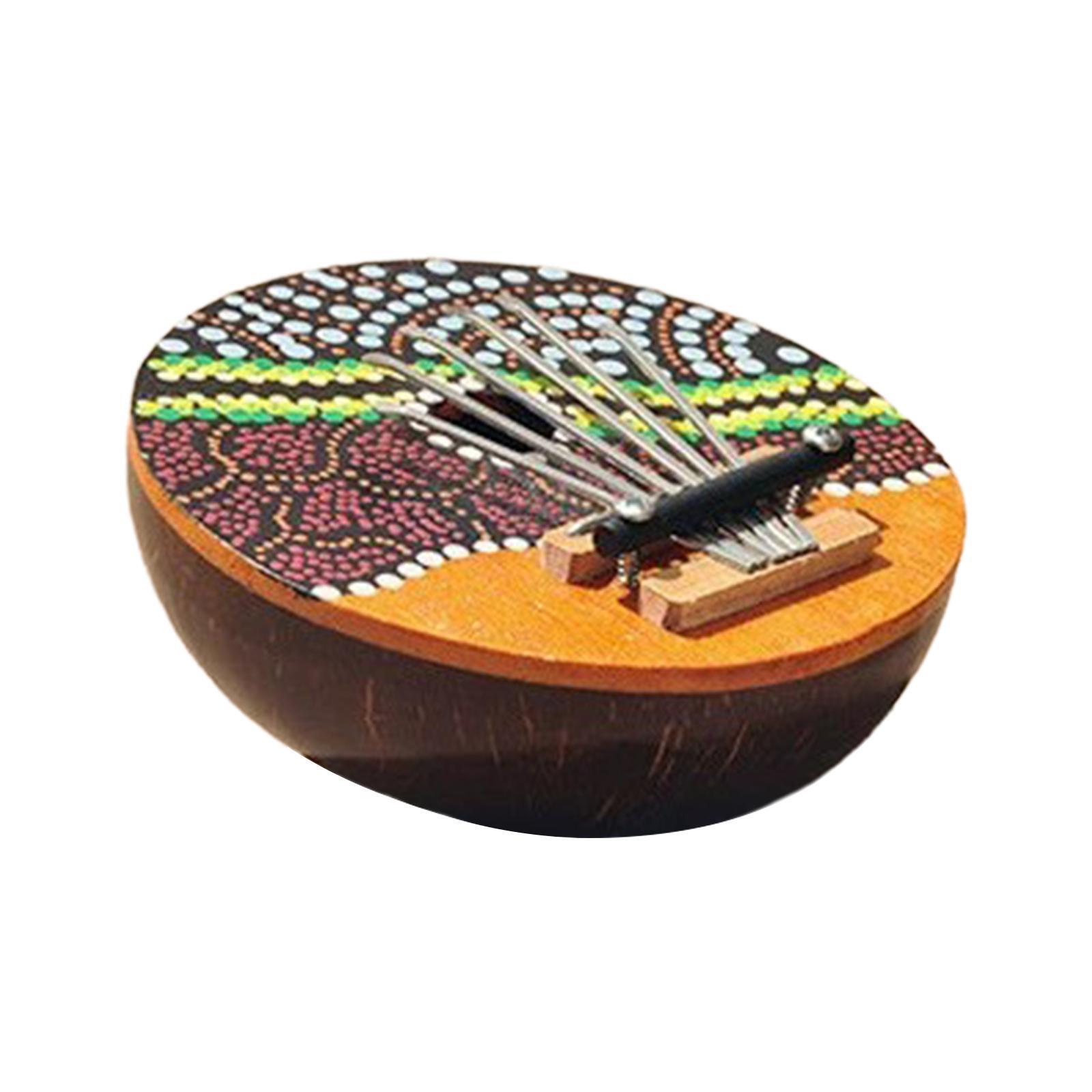 7 Key Kalimbas Exquisite Handpainted Patterns Thumb Piano for Beginners ...