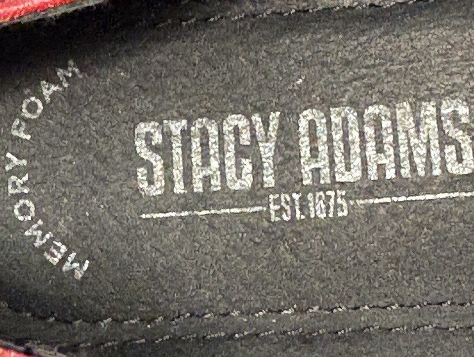Stacy Adams Barcliff Shoes Mens Size 13 Cranberry Cap Toe Derby Dres ...