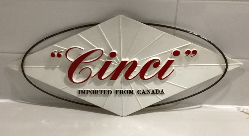 Vintage Cinci Lager Beer Advertising Bottle Display And Sign | eBay
