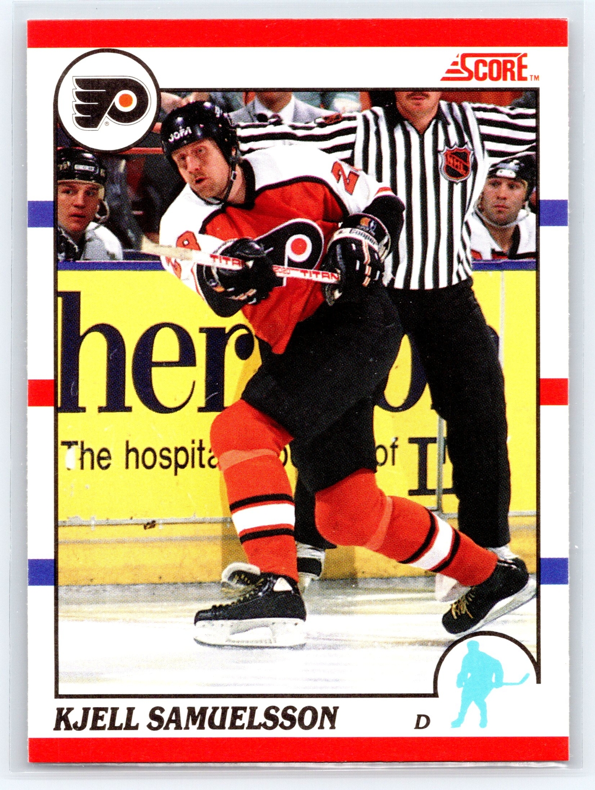 1990 Score American #197 Kjell Samuelsson Hockey Philadelphia Flyers | eBay