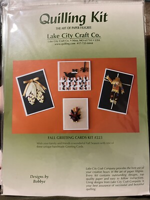 Quilling Kit Lake city Craft Co Fall Greeting Card s Kit #223 | eBay