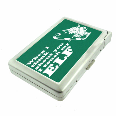 Christmas Pun Em3 Cigarette Case with Built in Lighter Metal Wallet | eBay