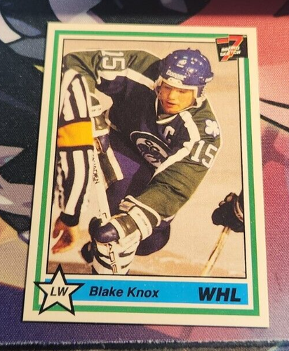 1990-91 7th Inning Sketch WHL Blake Knox Left Wing Swift Current ...