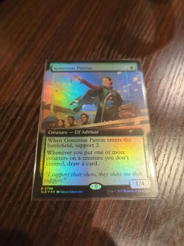 Magic the Gathering MTG Generous Patron Secret Lair Extended Art Foil ...