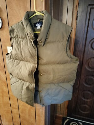Woolrich Down Filled Vest Men's Large Long Vintage | eBay
