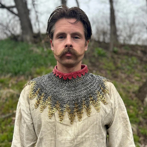 Medieval Chainmaile Gorget , piece of armor to protect the neck in ...