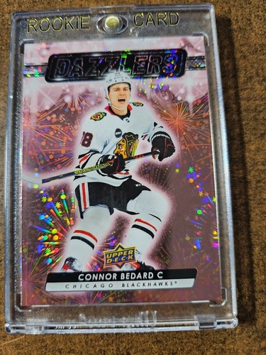 CONNOR BEDARD 2023-24 Upper Deck Series 2 #DZ-79 Dazzlers Pink Rookie ...