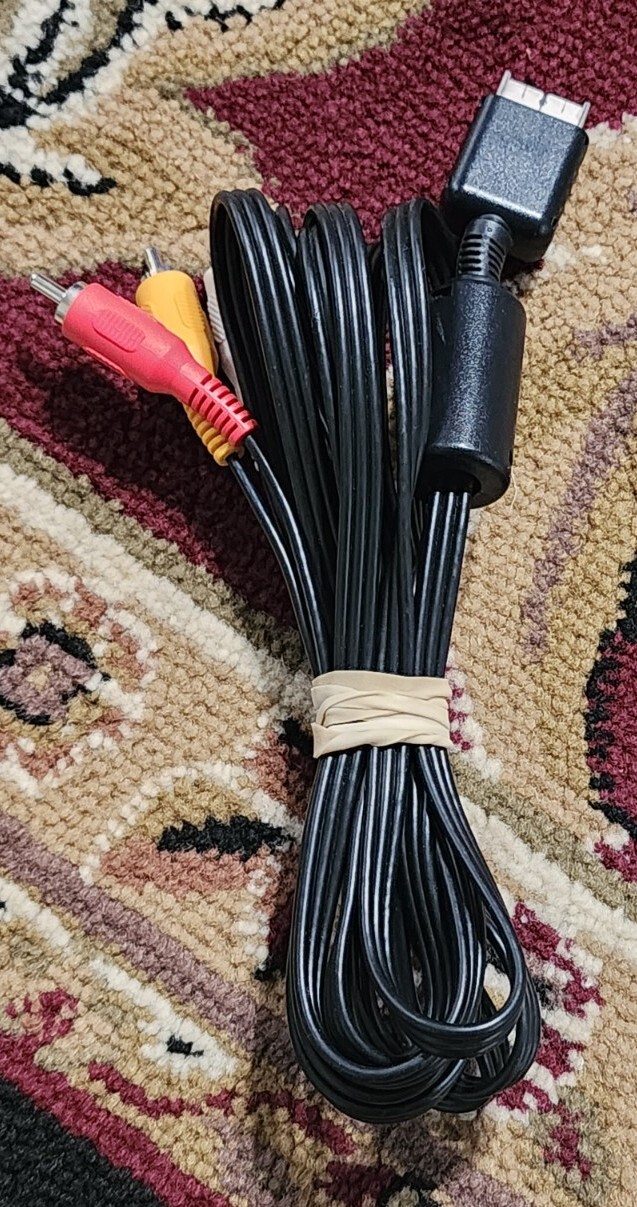 Authentic OEM Official Sony Playstation AV Cable Composite Cable PS1 PS2 PS3 636160264398 | eBay