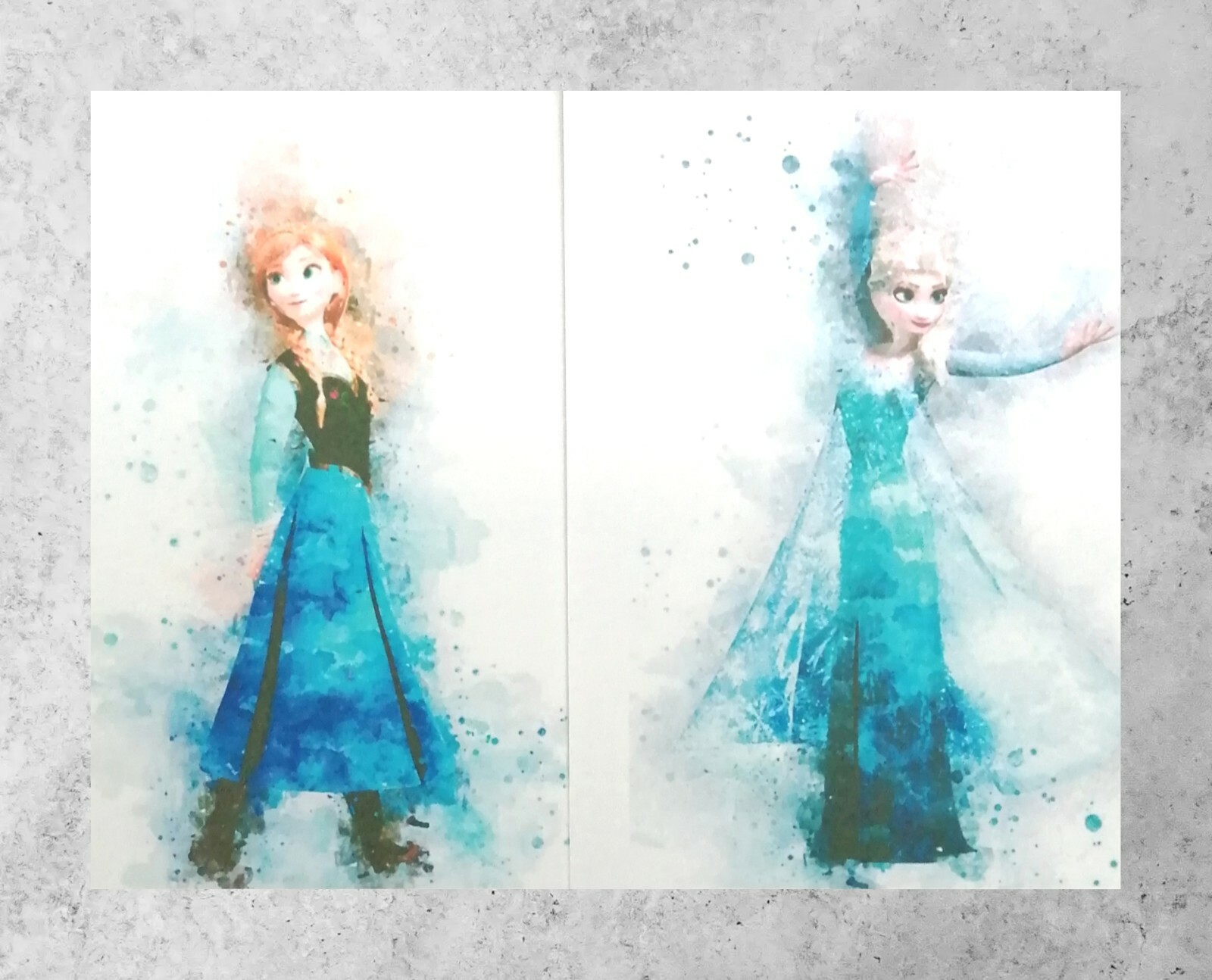 FROZEN ARNA & ELSA A4 Print,gift for her,Disney,Nursery Art,Mothers ...