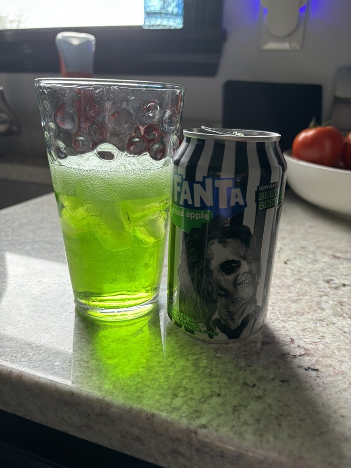 New Beetlejuice Fanta Haunted Spiced Apple Soda / Pop 12oz Can Sealed ...