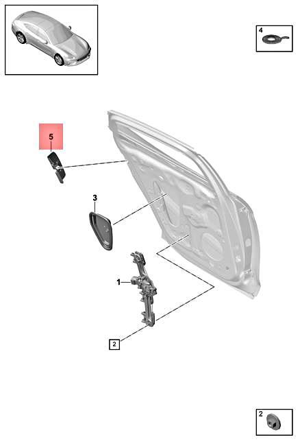 Genuine PORSCHE Panamera 971 97A 97B 97C Cover - Lock Left 971839349 | eBay