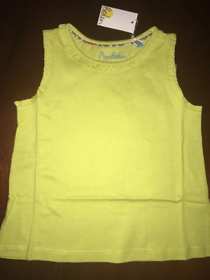 NWT 4/5 or 7/8 Mini Boden Zesty Lemon Top Flutter Sleeves Tank Top | eBay