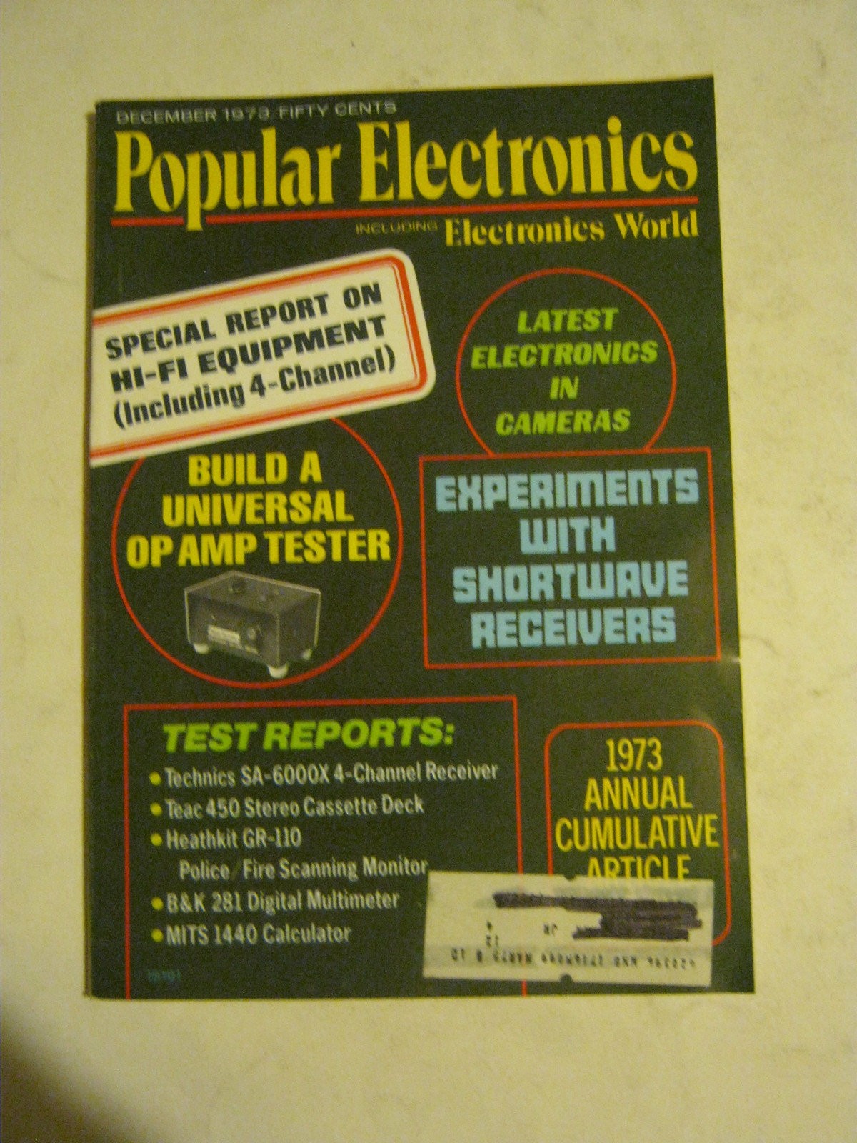 December 1973 Popular Electronics Magazine - Electronics In Cameras ...