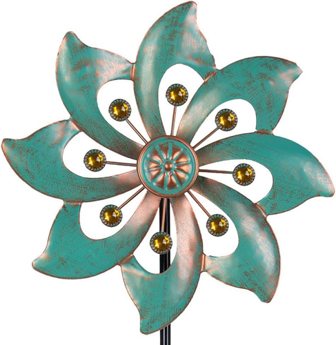 Metal Wind Spinners Small Kinetic Pinwheel Sculpture for Yard Garden ...