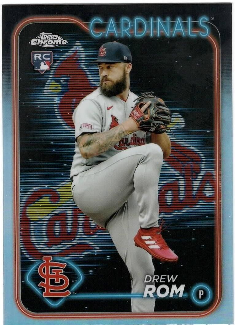2024 Topps Chrome - Drew Rom #195 Lightboard Logo Refractor (RC) for ...