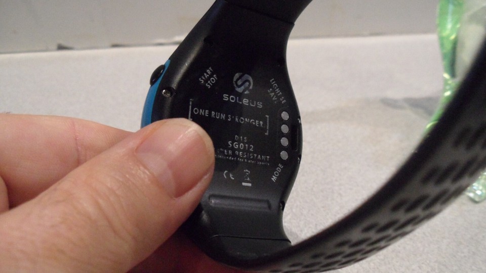 Soleus GPS Fly Wrist Watch SG012-45 Blue/Black Running Cycling Fitness ...