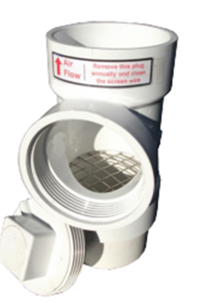 4" Ice/Debris Trap for Schedule 40 Reduces ice and debris from entering ...