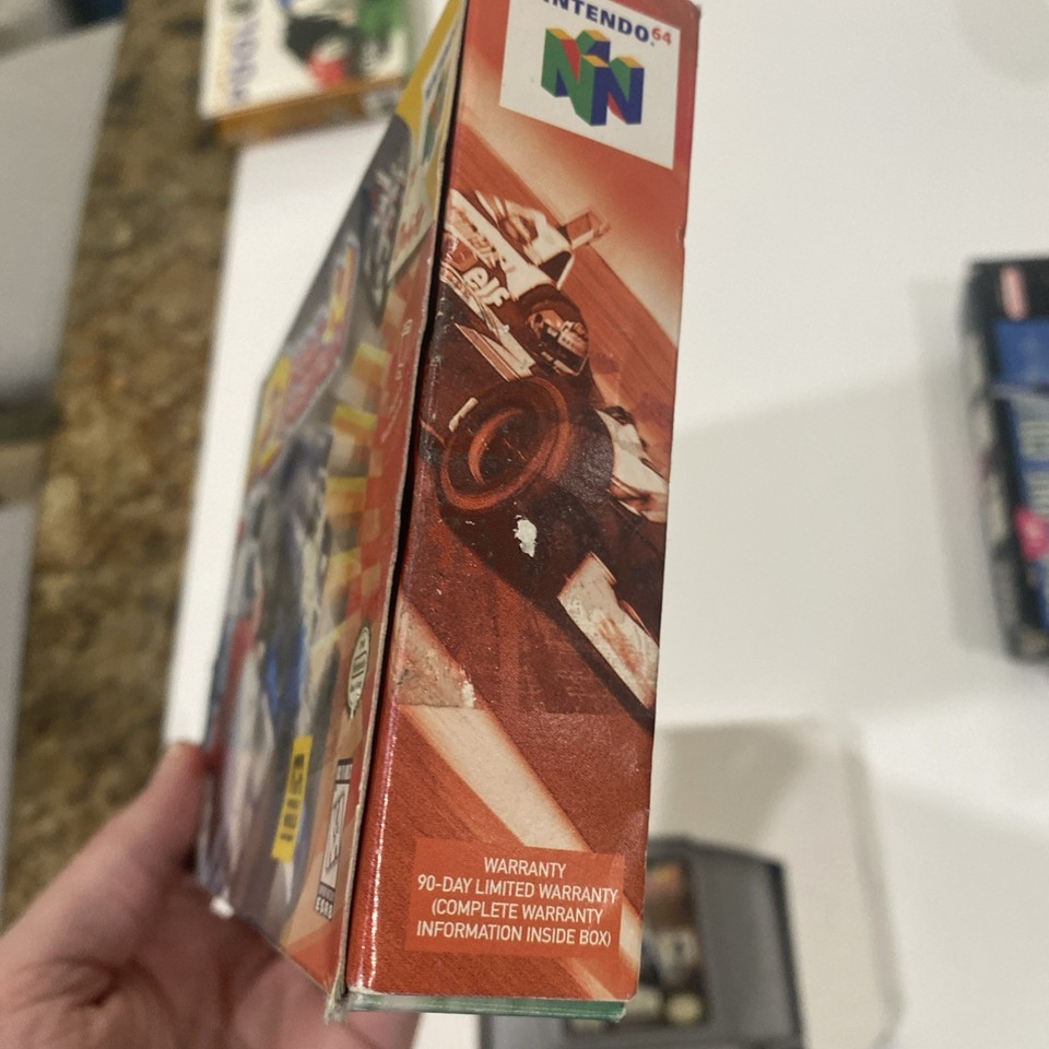 F1 Pole Position 64 Box Formula One Authentic Vintage Cartridge USA N64 ...