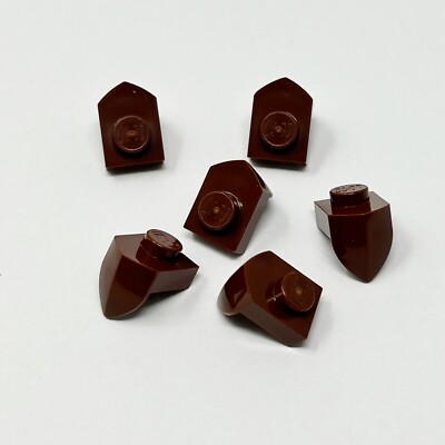 15070 LEGO Parts Plate Modified 1x1 w/ Tooth Vertical REDDISH BROWN (6 ...