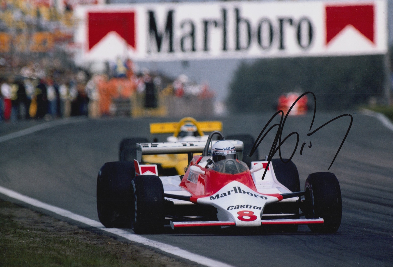 Alain Prost Hand Signed 12x8 Photo Marlboro McLaren F1 7. | eBay