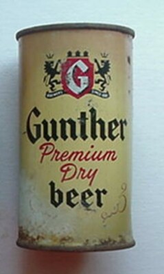 GUNTHER BEER CAN (1940s-50s) GUNTHER BREWING COMPANY, BALTIMORE | eBay
