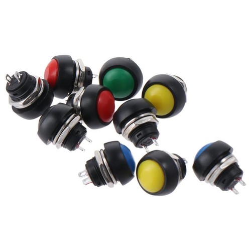 15pcs 12MM Momentary Push Button Switch 5 Colors Widely Application ...