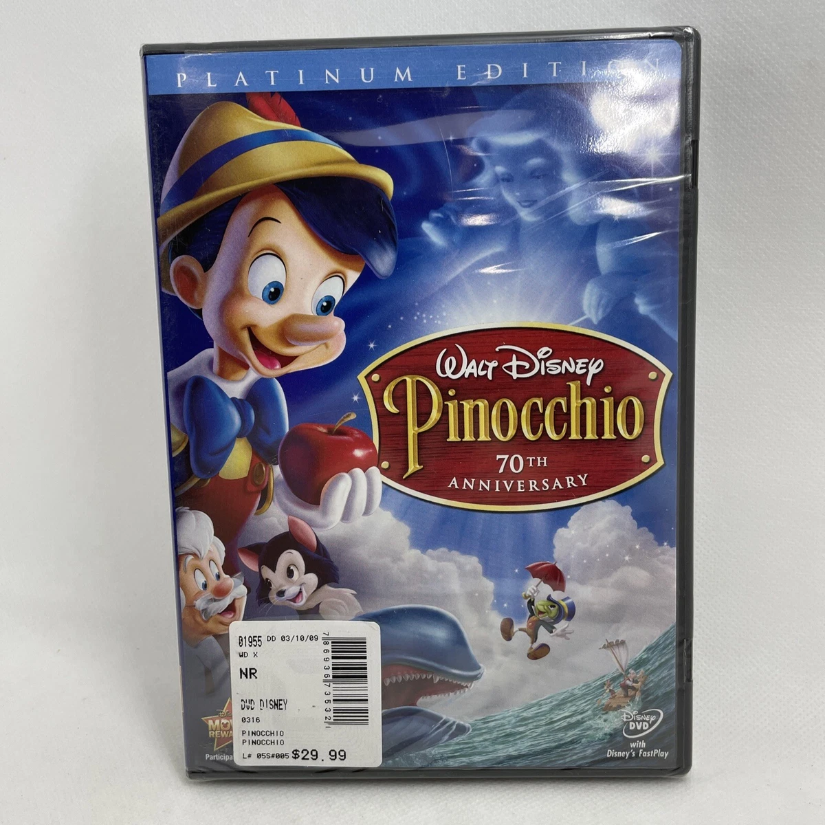 Pinocchio 70th Anniversary Edition Dvd