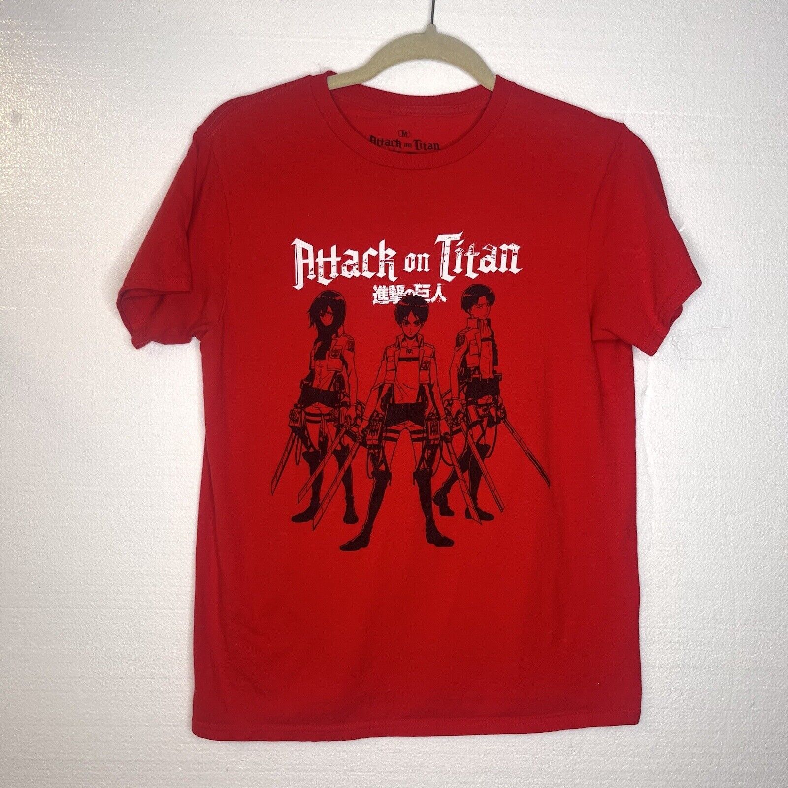 Attack on Titan Red Ripple Junction Anime Graphic T S… - Gem