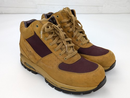 Nike ACG Tan & Brown Air Max Goadome 2 "Wheat" Boots Size 11 Suede | eBay