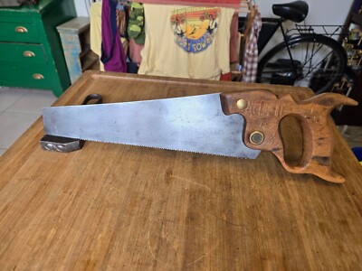 Antique Henry DISSTON & Sons Hand Saw *Rare Small 11 1/2" Collectable ...