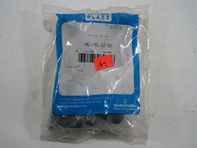 Bag of 4 Emerson Valu Guide Vg-031-12-50 Rail Clamp and Rod Assembly ...