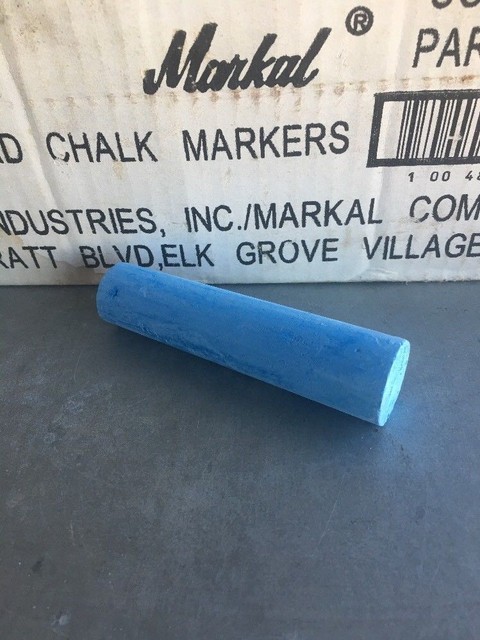MARKAL 80505 4"X1" BLUE RAILROAD CHALK for sale online | eBay