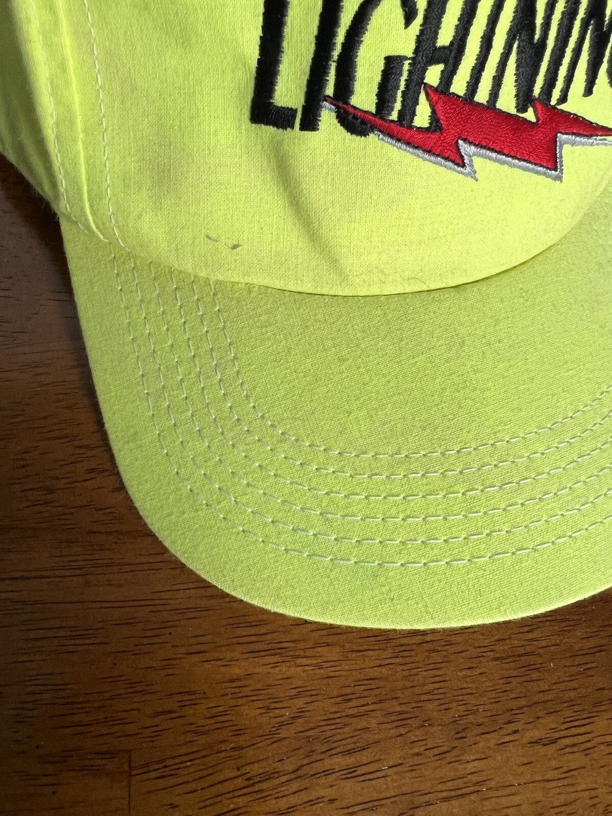 Vintage Snapback Hat 5 pannel USA Lightning Bolt Yell… - Gem