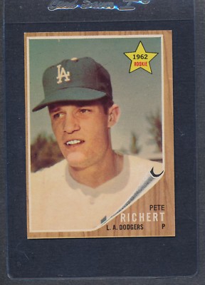 1962 Topps #131 Pete Richert Dodgers EX *3255 | eBay