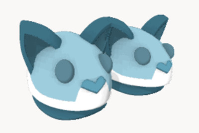 Animal Jam Classic AJ AJC Frosted Snow Leopard Slippers Item (Read ...