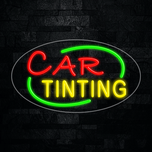 Car Tinting LED Neon Sign 28"L x 16"H #34487 | eBay