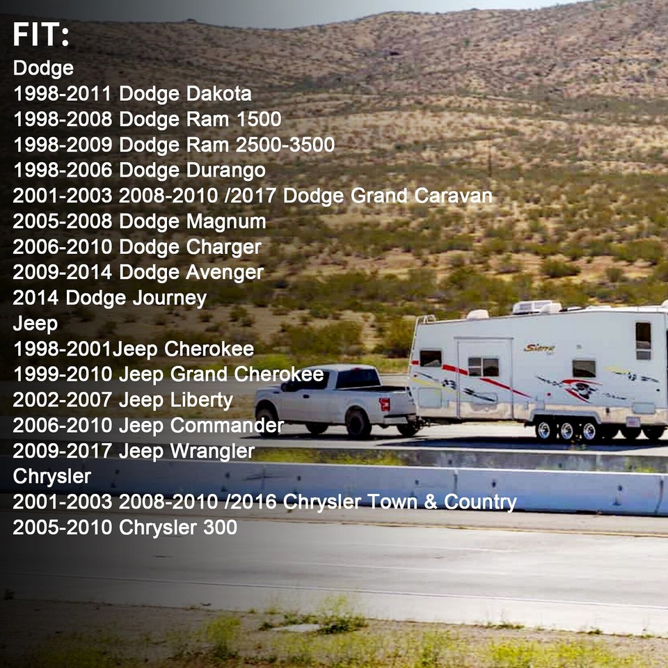 56038366AB Trailer Wiring 7-Way Pin Connector Plug For Ram Durango Jeep ...