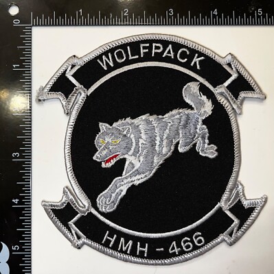 USMC US Marine Corps Heavy Helicopter Squadron HMH-466 Wolfpack Patch | eBay