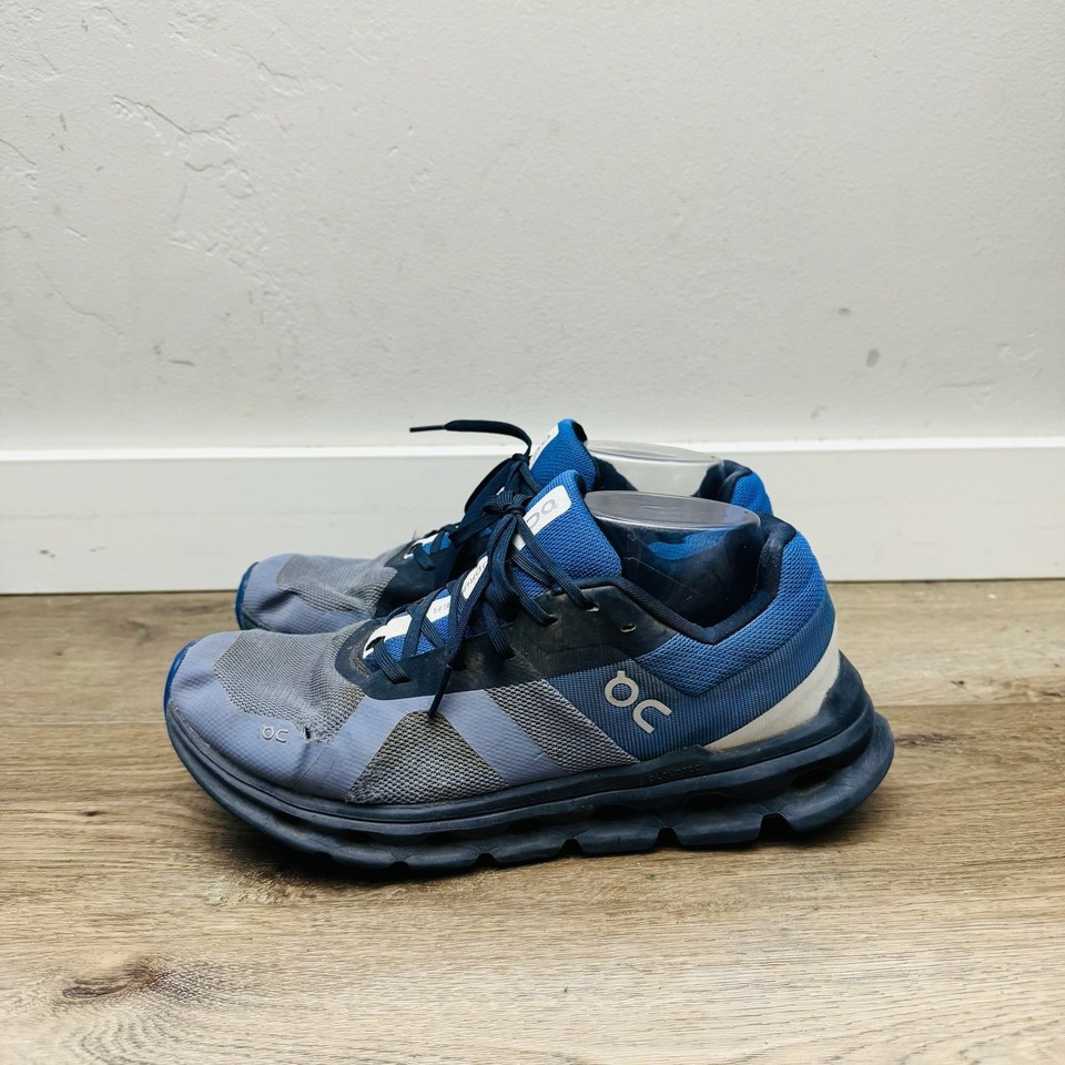 On Cloud runner Gray And Blue Running Shoe Men’s Size 8 | eBay