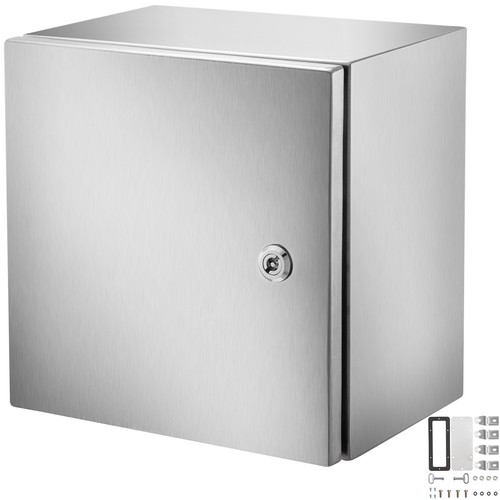 12x12x8" Stainless Steel Electrical Enclosure IP66 Wall Mount Junction ...