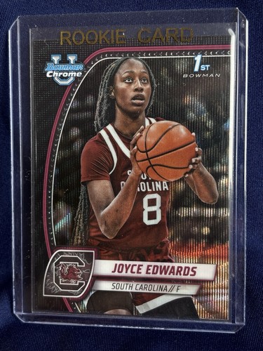 Joyce Edwards 1st Bowman Rookie Card South Carolina Gamecocks Wave ...