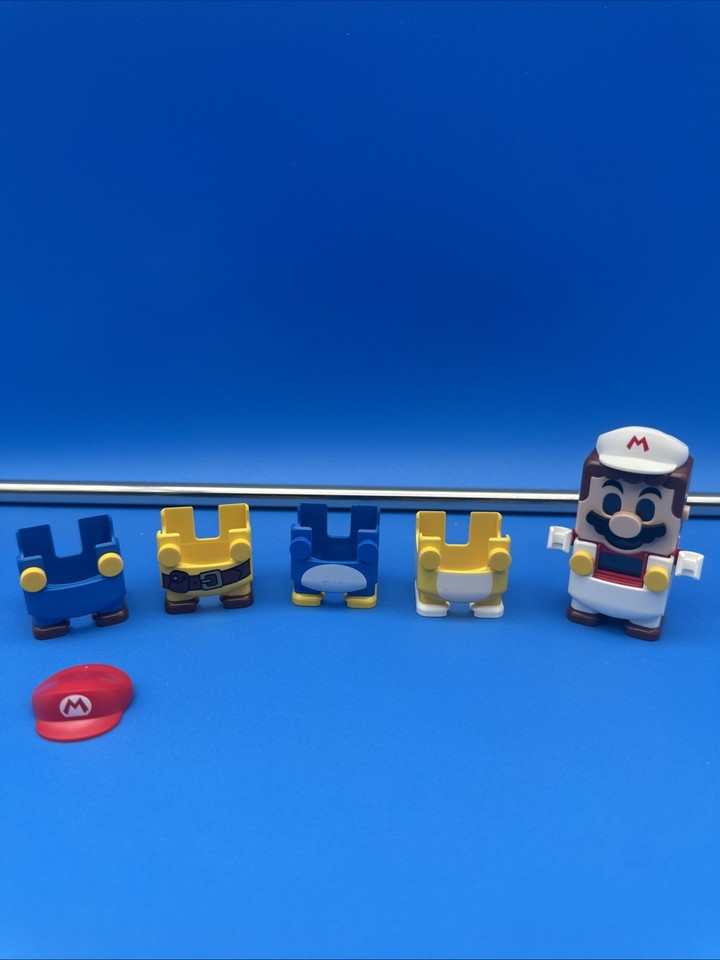 LEGO *SUPER MARIO* Interactive Figure WORKING with 4 POWER-UP OUTFIT ...
