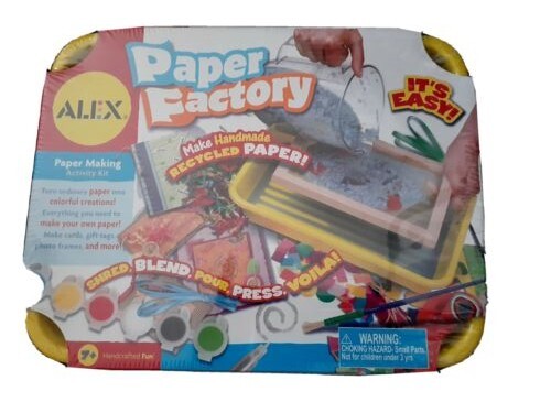 Alex Paper Factory Paper-Making Activity MAKE HANDMADE RECYCLED PAPER ...