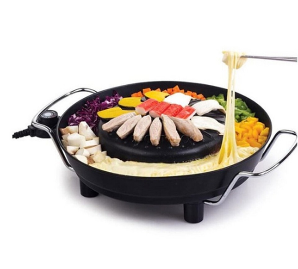 OTTO GR-175 Non-Stick Bbq Shabu Grill Pot Cooker Hot Multi Electric ...